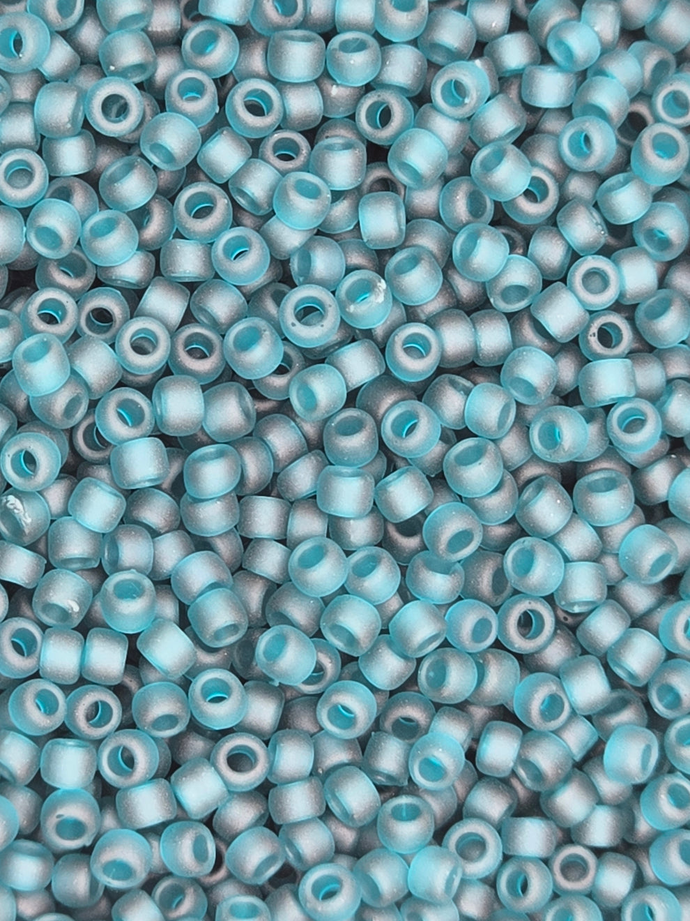 TOHO #15 Seeds - 7BDF - Transparent Frosted Teal - 5 gms – The Beading ...