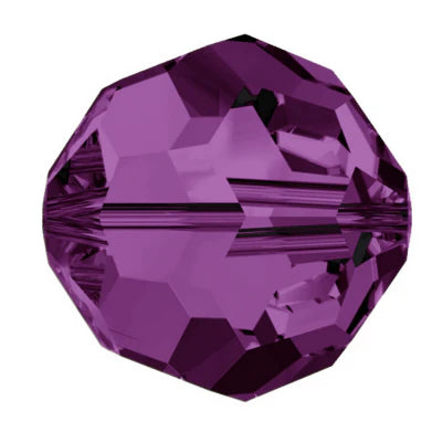 Swarovski 5000 Round - 4mm - Amethyst - 20 pcs – The Beading Company