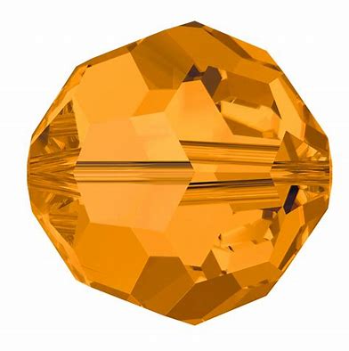 Swarovski 5000 Round - 6mm - Topaz - 20 pcs – The Beading Company