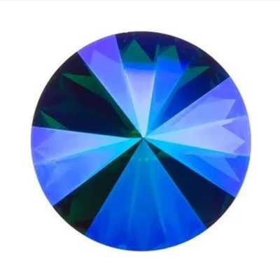 Swarovski 1122 Rivoli - Emerald Glacier Blue – The Beading Company