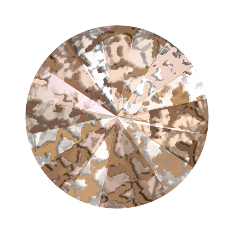 Swarovski 1122 Rivoli - Rose Patina – The Beading Company